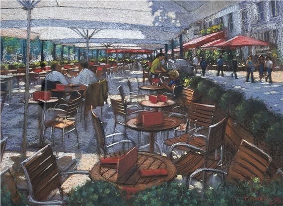John Mackie | A Continental Cafe | MutualArt