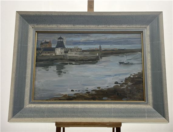 Alastair Flattely | Scottish Seaside Village | MutualArt