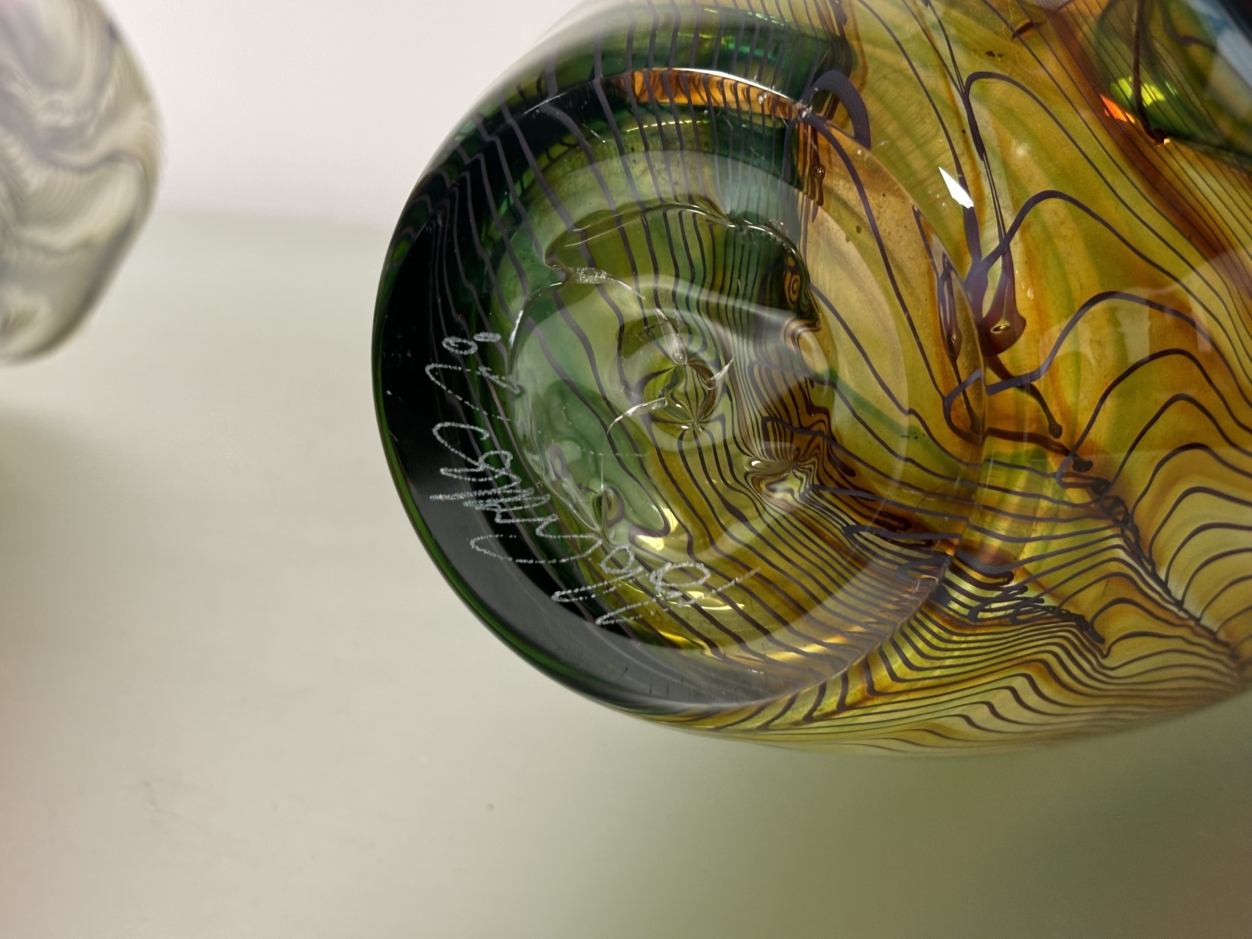 Bob Crooks | An impressive pair of art glass free-form vases with multi ...