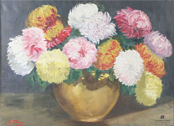 G. Fleury | Bouquet of Chrysanthemums (1931) | MutualArt