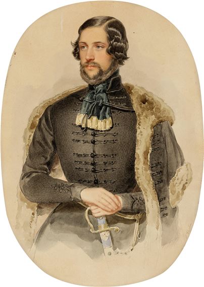 Leopold Fischer | Portrait of a Seated Gentleman (1838) | MutualArt