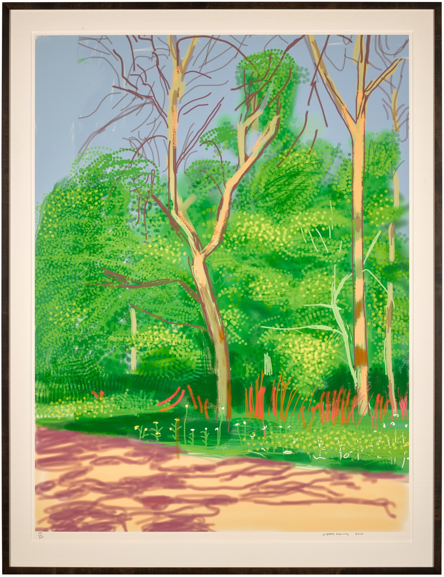 David Hockney | The Arrival of Spring in Woldgate, East Yorkshire in ...