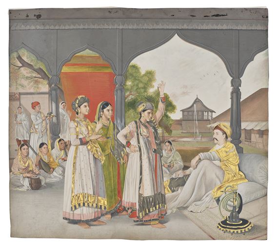 Johan Zoffany | COLONEL POLIER WATCHING A NAUTCH (1784 - 1788) | MutualArt