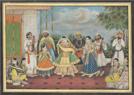 Delhi School, 19th Century | COLONEL SKINNER'S NAUTCH TROUPE PERFORMING ...