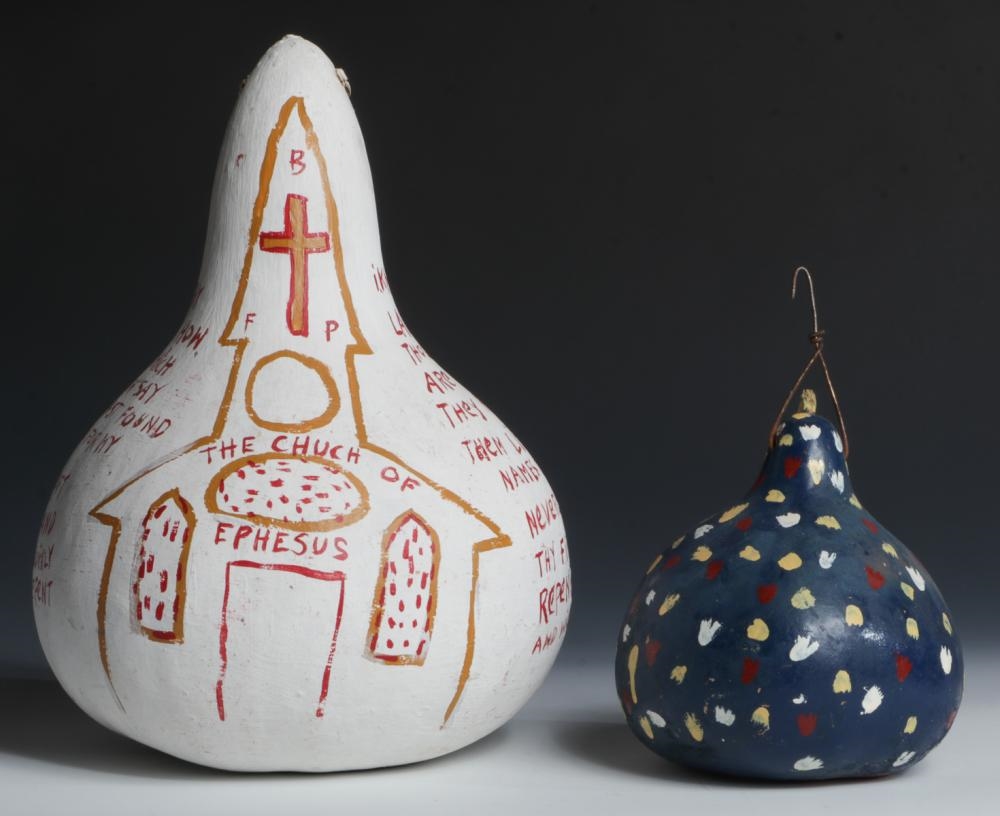 Benjamin Franklin Perkins | 2 Painted Gourds | Compare similar artworks ...