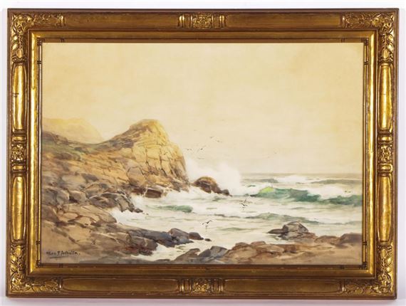 George F. Schultz | Rocky Coast Landscape | MutualArt