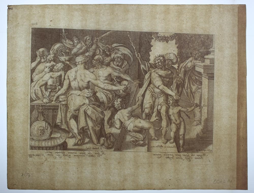 Karel Van Mander | The Powers that rule the World - Plate 1: Wine ...