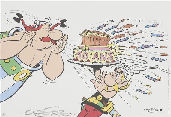 Albert Aleandro Uderzo | 3 tirages signés ,> Tiré à part réalisé pour ...