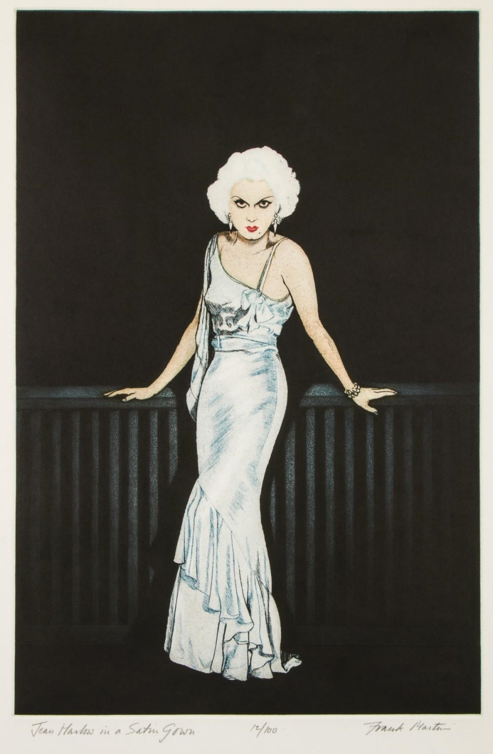 Frank Martin | Jean Harlow in a Satin Gown | MutualArt