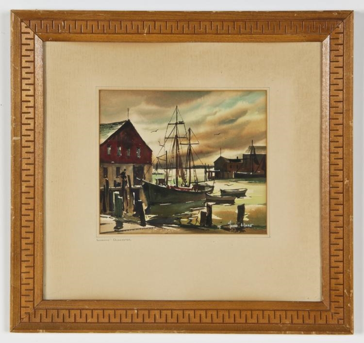 John Knowles Hare | Sundown at Gloucester | MutualArt