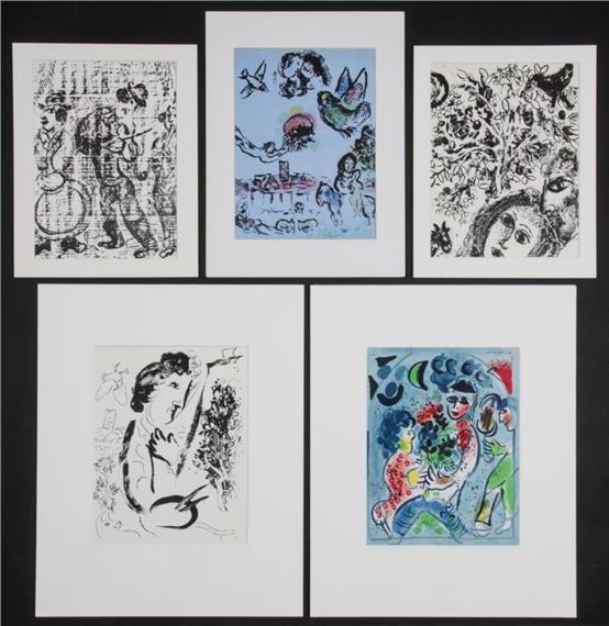 Marc Chagall | 5 Original Lithographs (1963 - 1969) | MutualArt