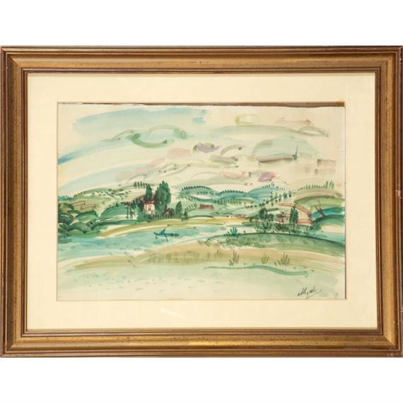 Alvaro Delgado | Casa junto al río (1960) | MutualArt
