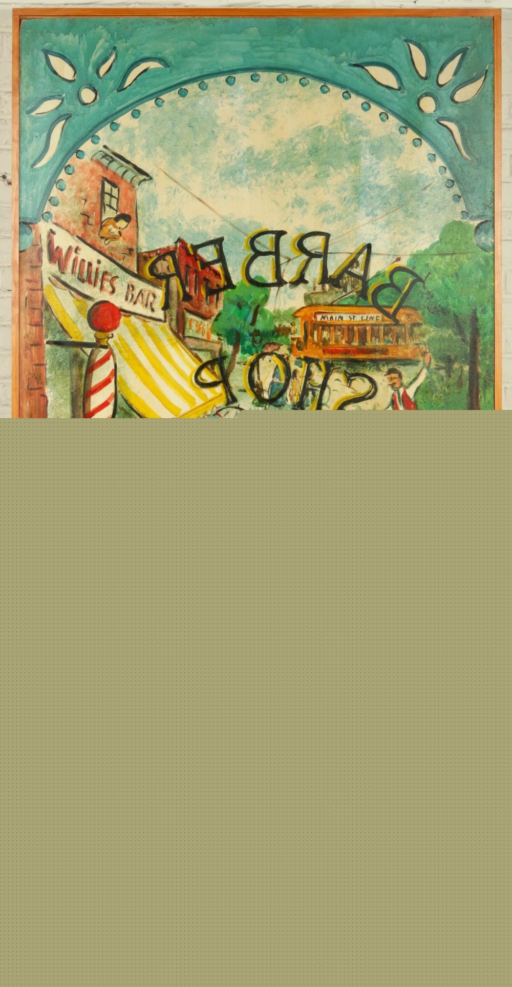 Leonard Pytlak | Barbershop Mural (Early 20) | MutualArt