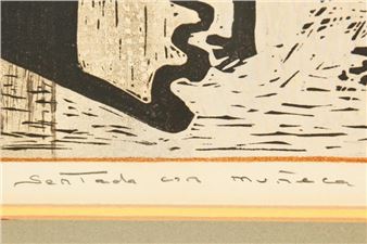 Ángel Botello | Sentada con Muneca | MutualArt