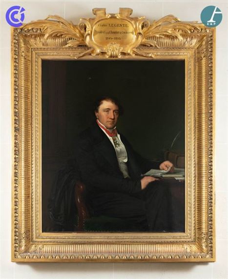 Jean-Hippolyte Flandrin | Portrait de Charles Legentil président de la ...