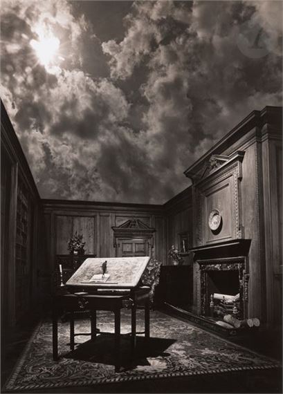 Jerry Uelsmann | Philosopher's desk (1976) | MutualArt