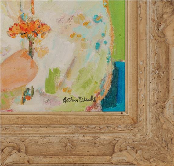 Arthur Weeks | Girl with Flowers | MutualArt