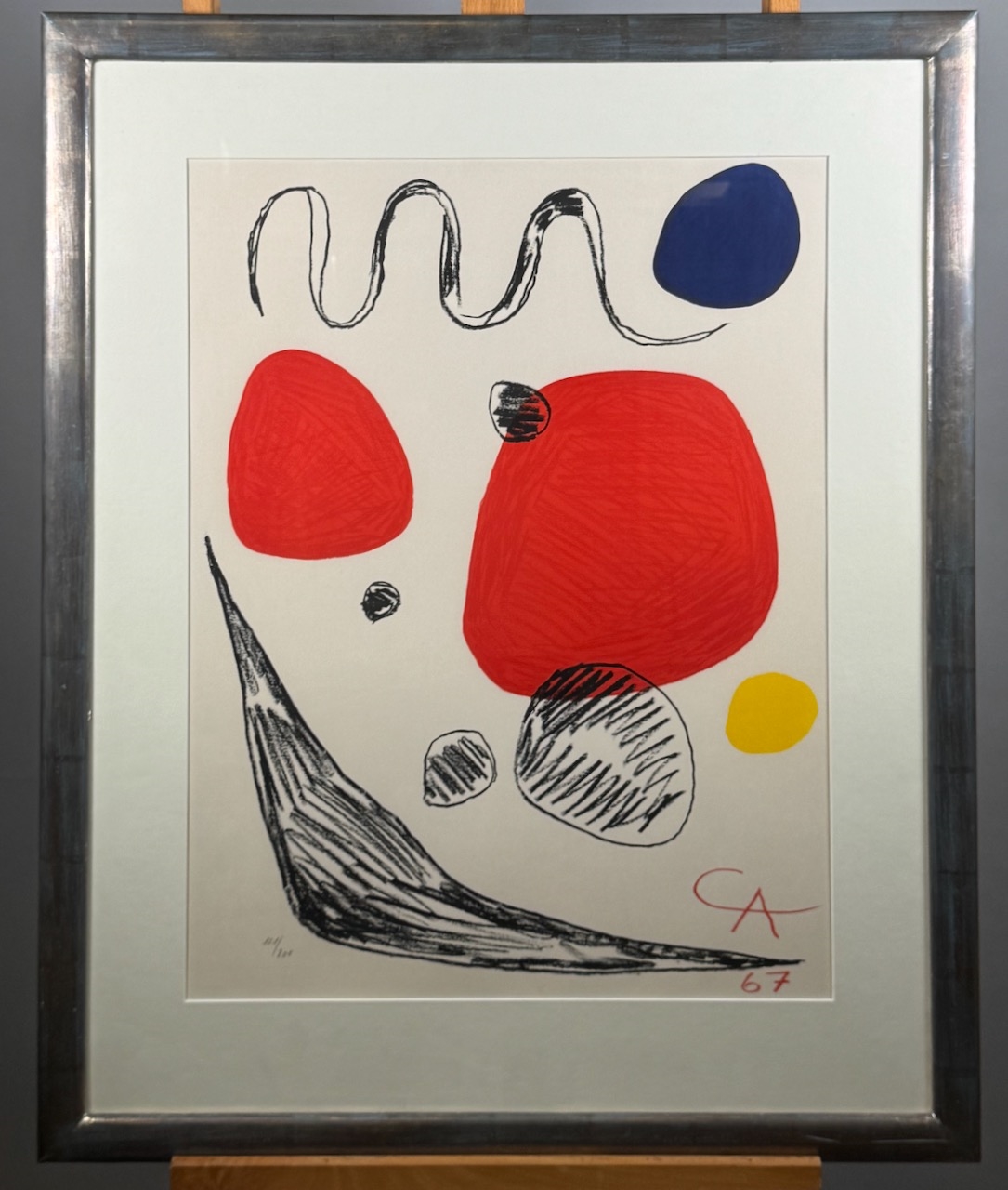 Alexander Calder | RED, BLUE AND YELLOW SPHERES (1967) | MutualArt