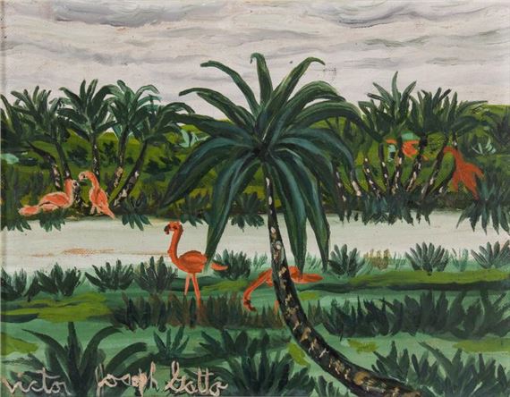 Victor Joseph Gatto | Flamingos (1965) | MutualArt