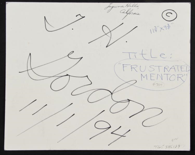 Ted Gordon | Frustrated Mentor (1994) | MutualArt