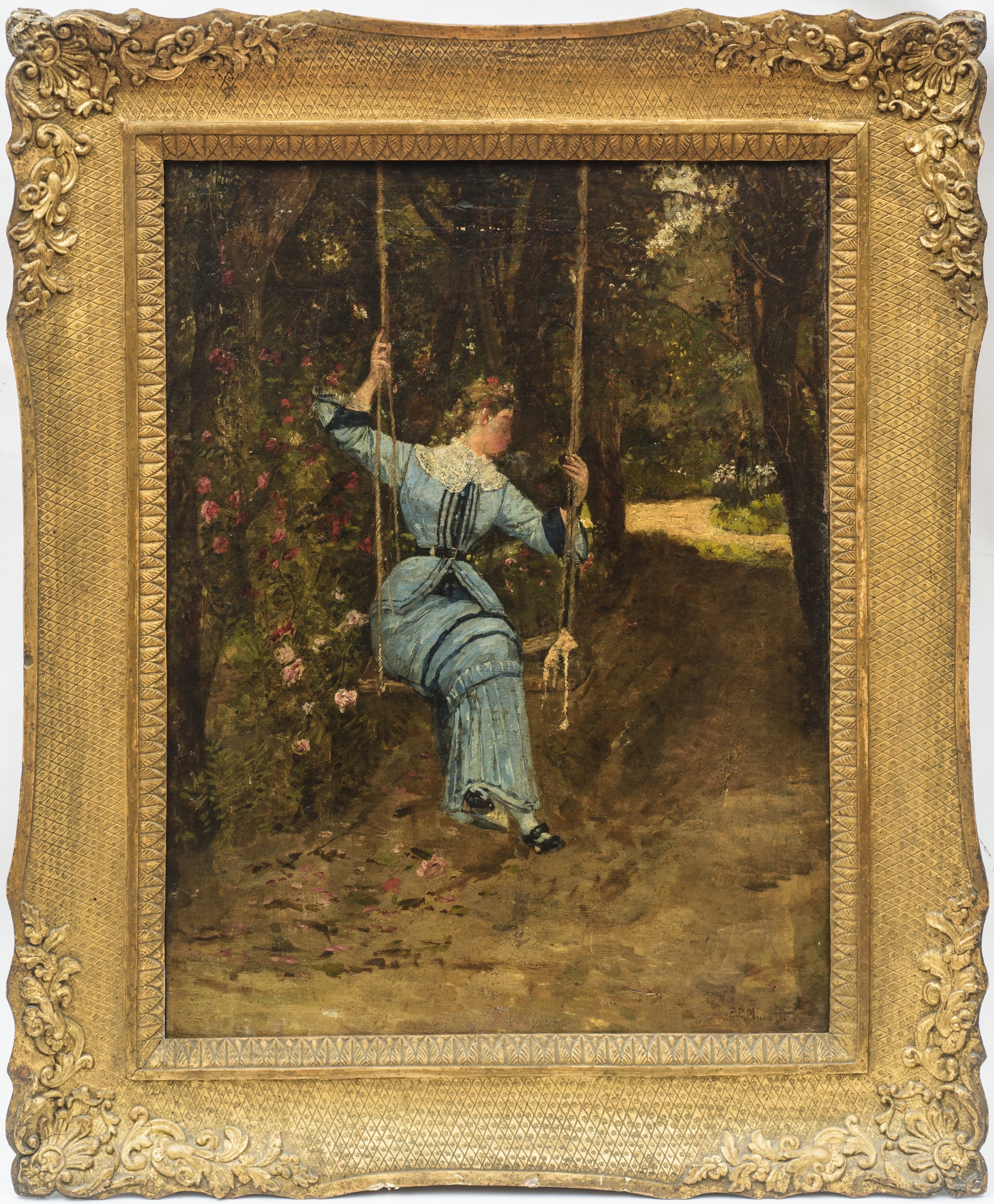 Francesco Paolo Michetti | Fanciulla sull'altalena | MutualArt