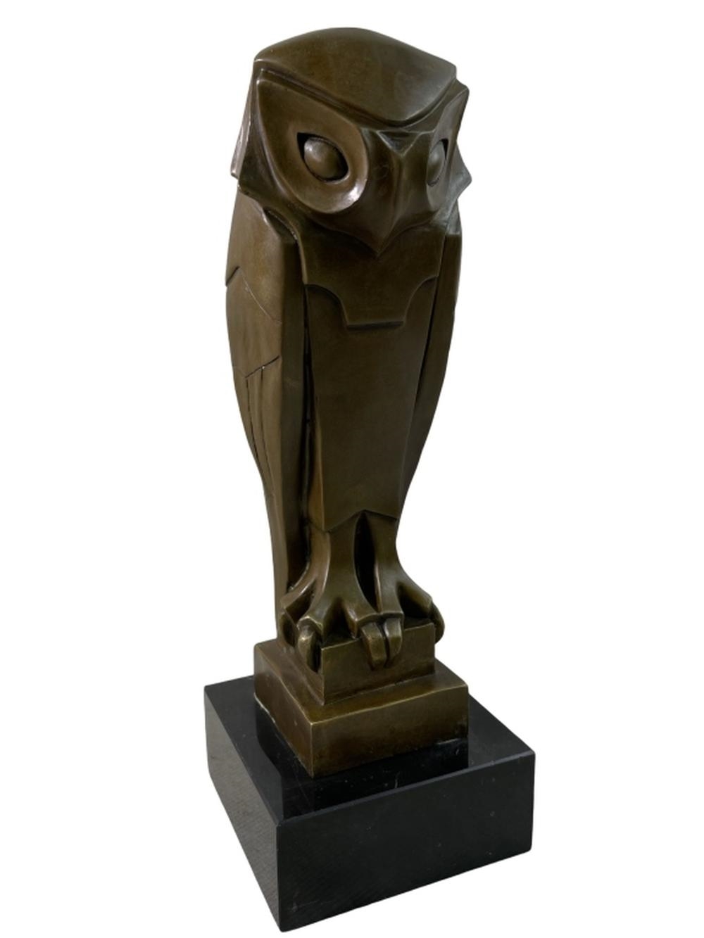 Salvador Dalí | Art Deco Bronze Owl Sculpture | MutualArt