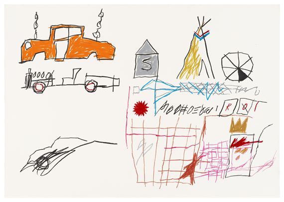 Jean-Michel Basquiat | Untitled (Devil's head) (1987) | MutualArt