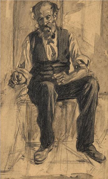 Harry Garlick | Seated Man (1903) | MutualArt