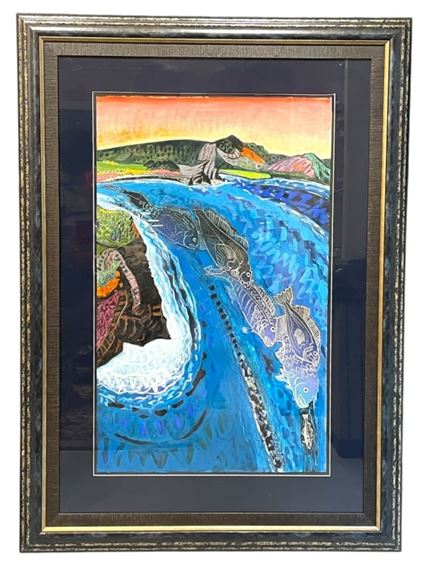 Anne Meredith Barry | MIXED MEDIA WITH FISH | MutualArt