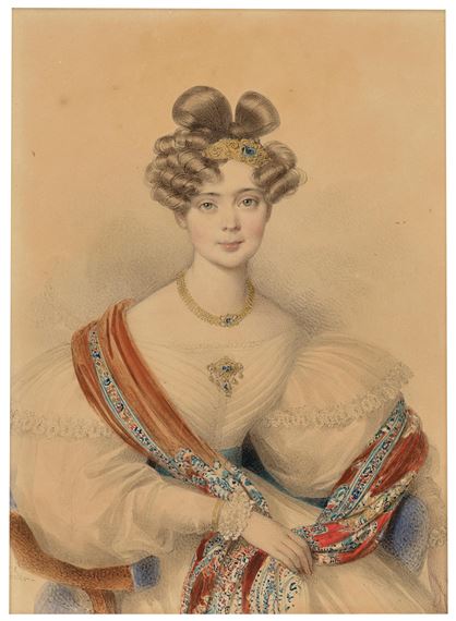 Johann Nepomuk Ender | Portrait of a noble lady | MutualArt