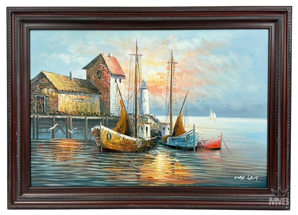 Max Savy | Harbor Scene | MutualArt