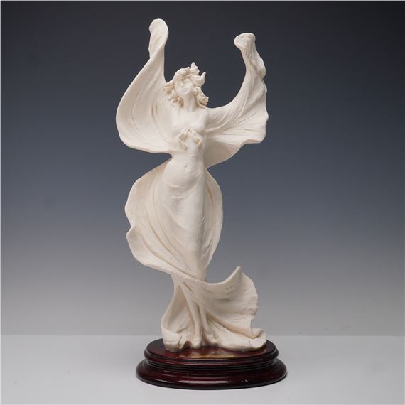 Arnaldo Santini | A. Santini Female in Flowing Dress Figurine | MutualArt
