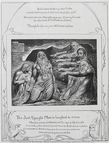 William Blake | The Just Upright Man is Laughed to Scorn (1825) | MutualArt