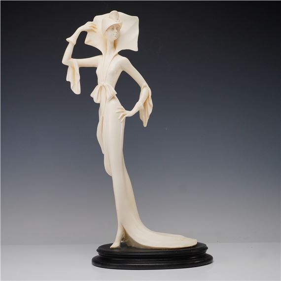 Amilcare Santini | A. Santini Italian Figurine of Elegant Lady (20th ...
