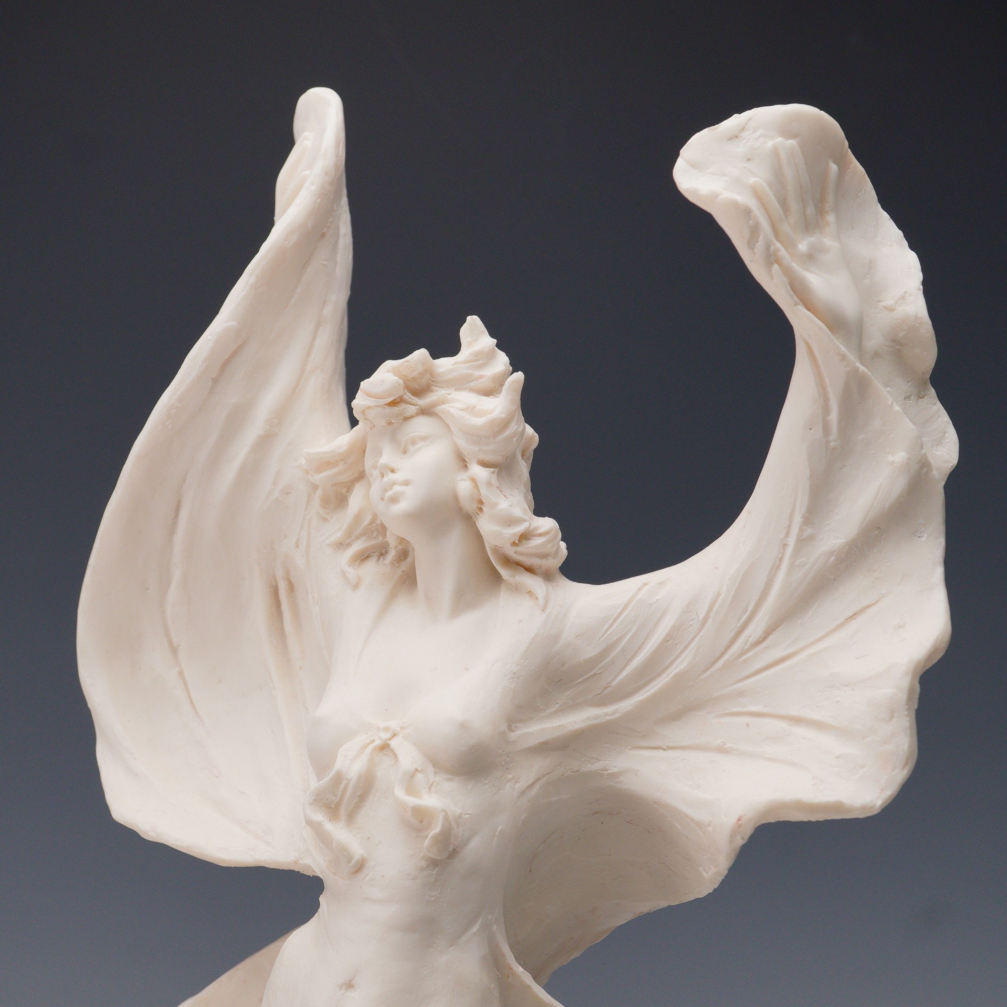 Arnaldo Santini | A. Santini Female in Flowing Dress Figurine | MutualArt