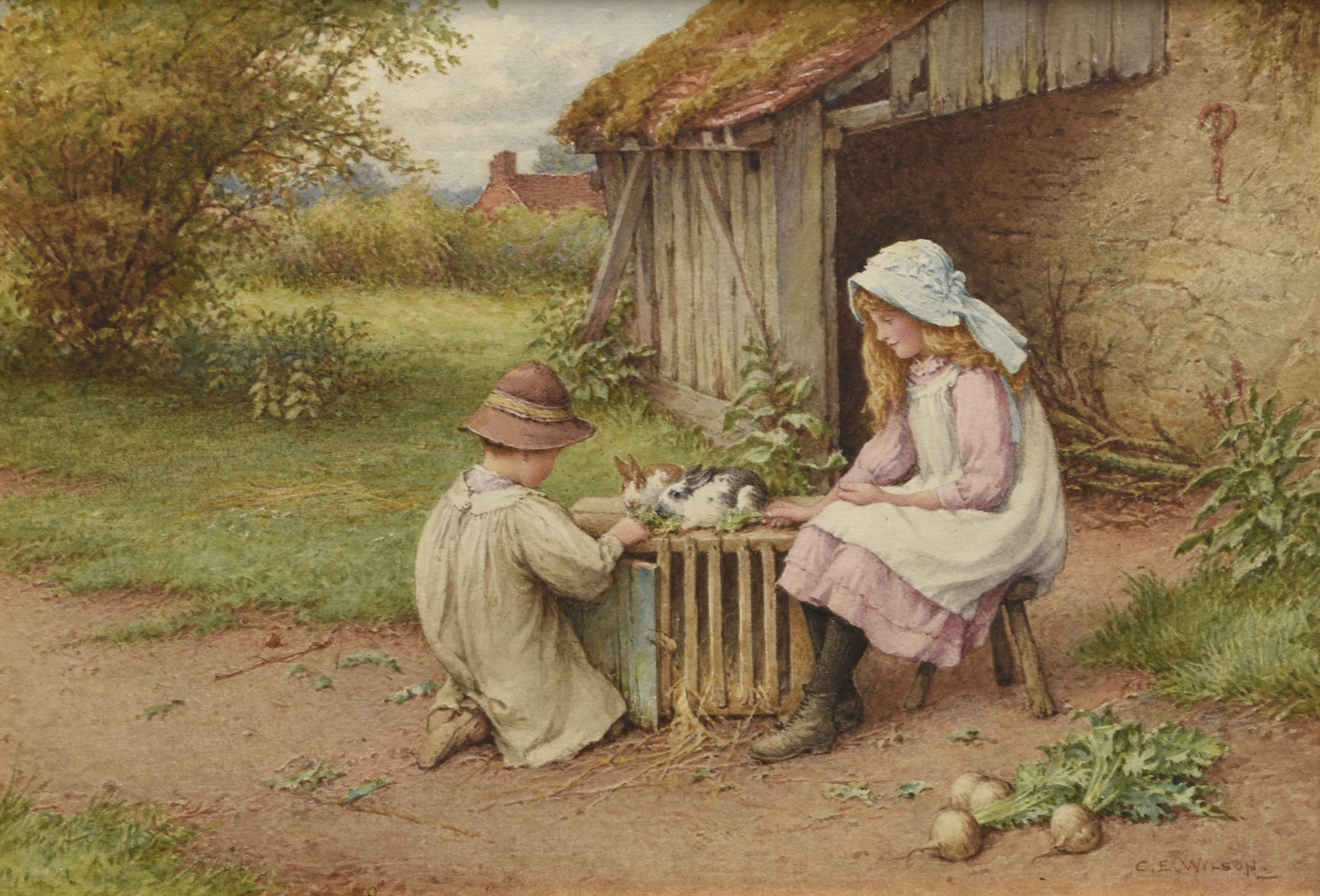 Charles Edward Wilson | Between School Hours | MutualArt