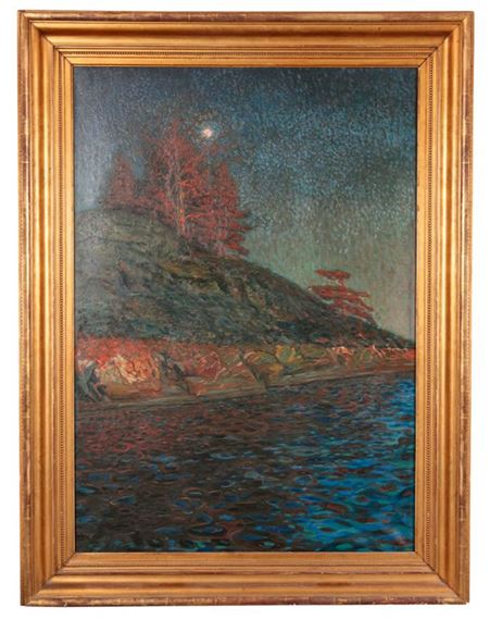 Johan Edvard Stenström | Stockholm Archipelago by Moonlight (1907 ...