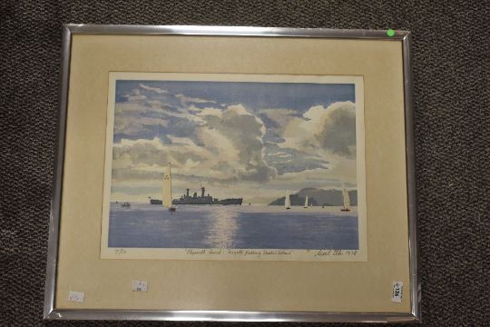Noel Ellis | Plymouth Sound: Frigate passing Drake's Island (1978 ...