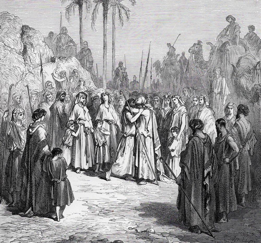 Gustave Doré | Jacob and Esau Make Peace (1880) | MutualArt