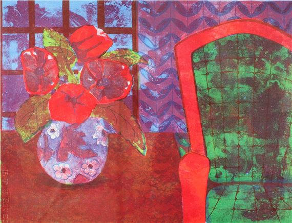 John Snow | Nocturne Red Chair | MutualArt