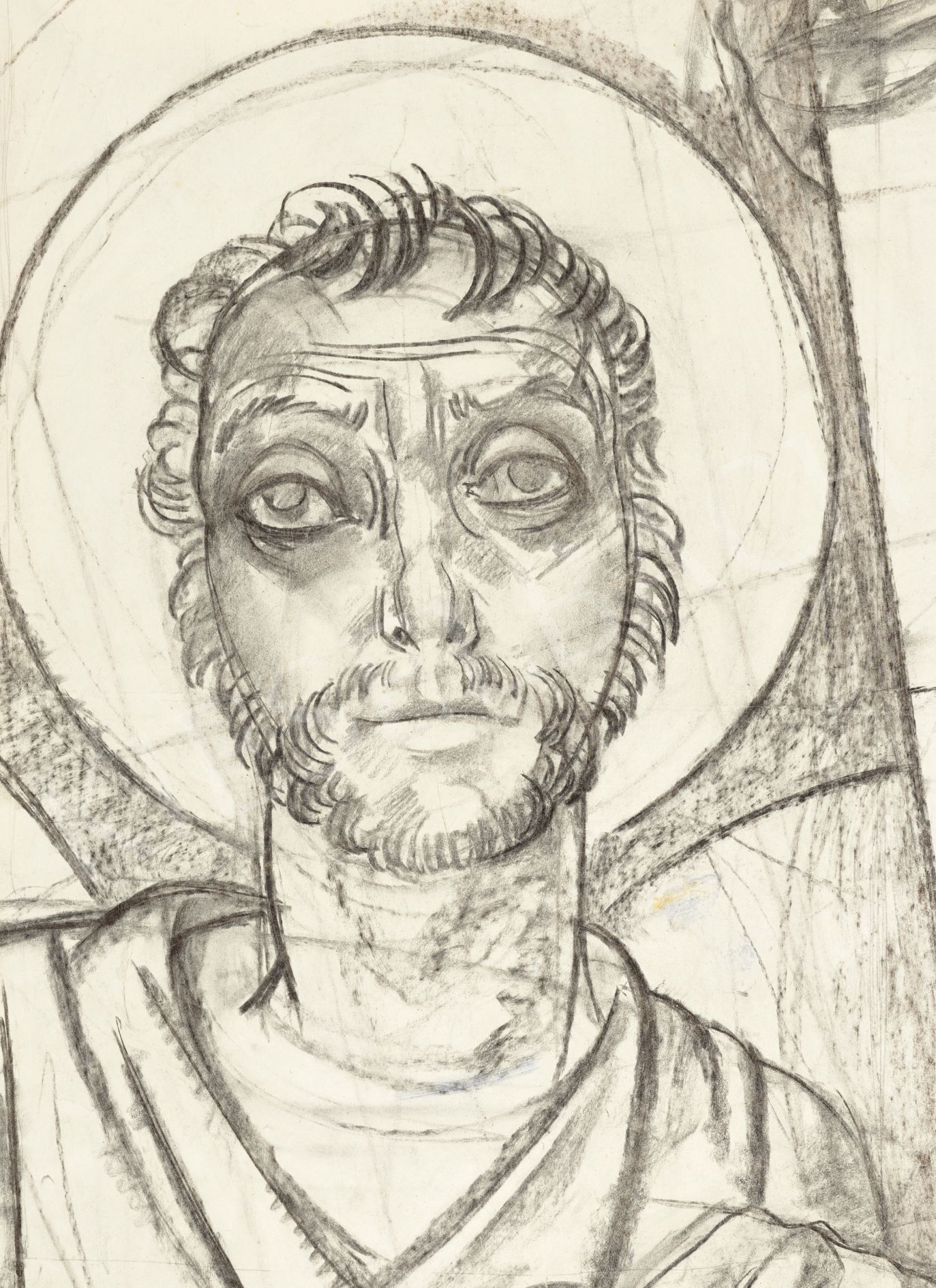 Vilmos Aba-Novák | Male Head | MutualArt