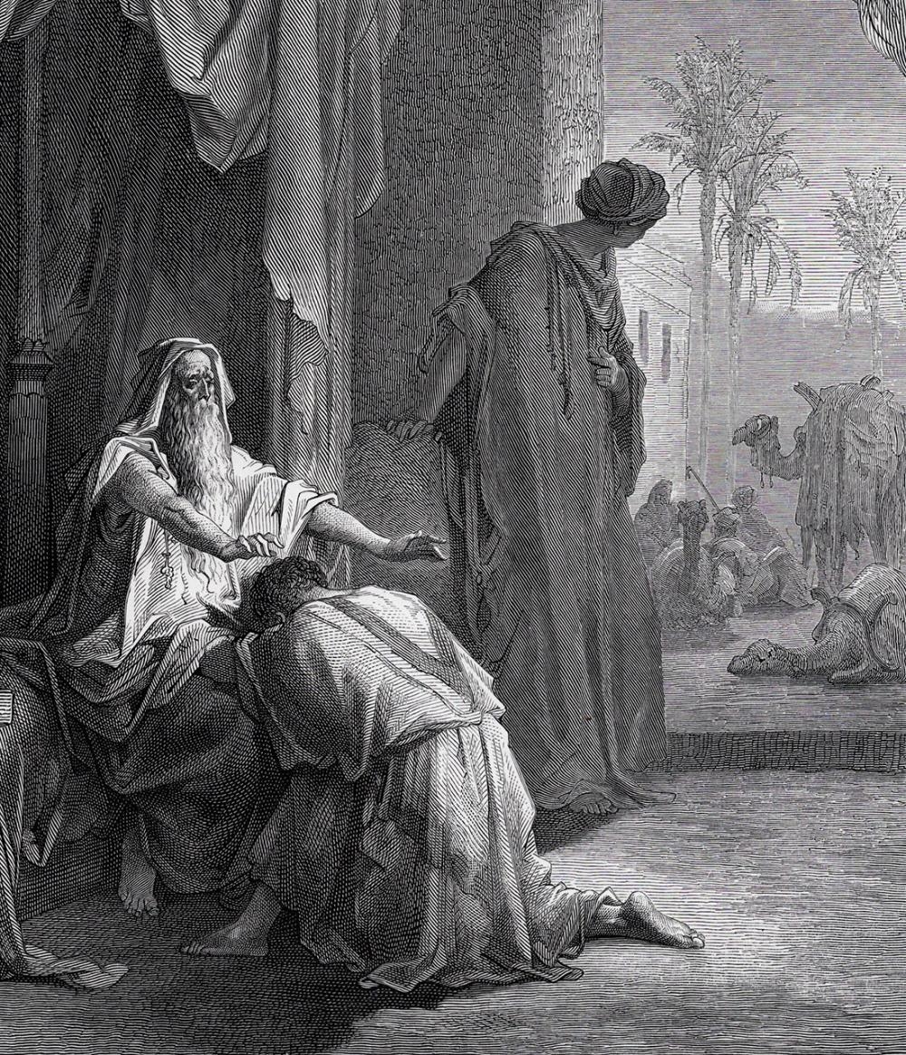 Gustave Doré | Isaac Blesses Jacob (1880) | MutualArt