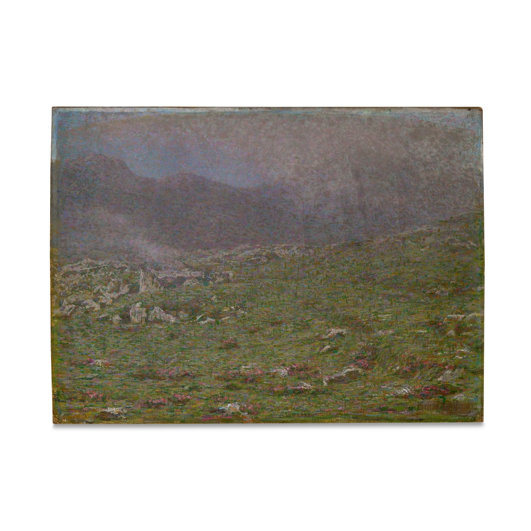 Emilio Longoni | Alpe Varadega, Nebbie in montagna (1912) | MutualArt