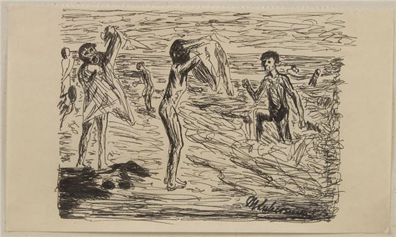 Max Liebermann | Badende Knaben' / attributed, 'Bathing boys | MutualArt