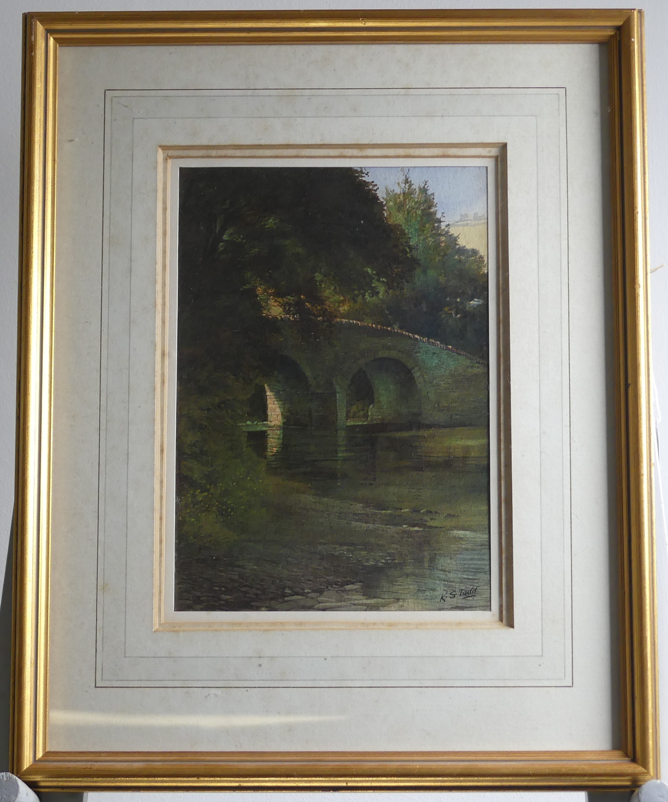 Kenneth S Tadd | The bridge at Malmsmead and Oare Church on Exmoor ...