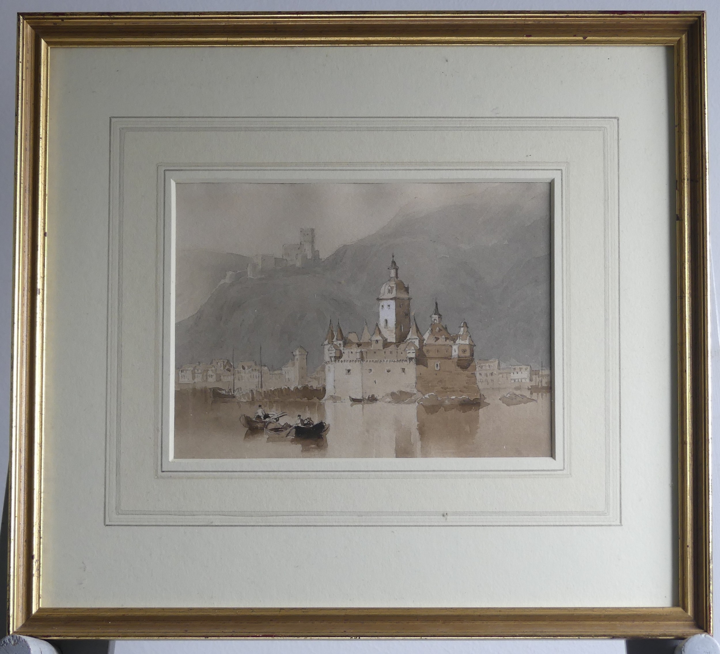 Clarkson Frederick Stanfield | Pfalz & Caub, (Pfalzgrafenstein Castle ...