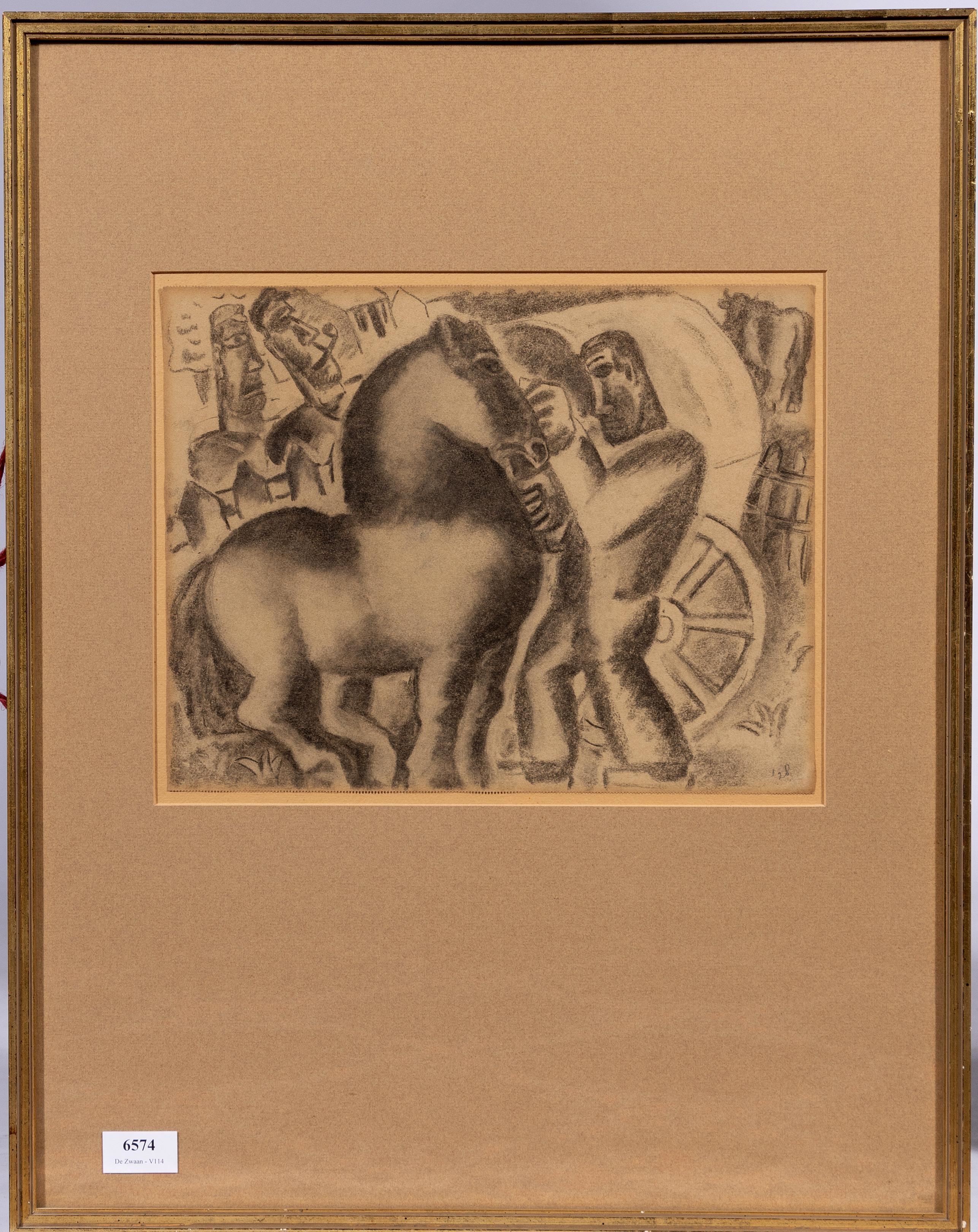 Leo Gestel | Figuren en paardenkar (28) | MutualArt