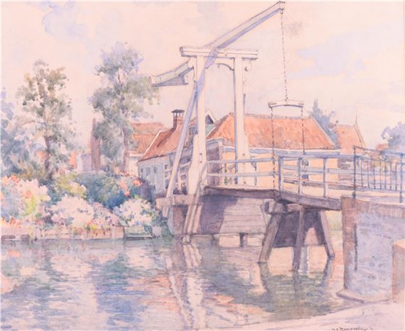 Hendrikus Elias Roodenburg | Ophaalbrug te Edam (67) | MutualArt