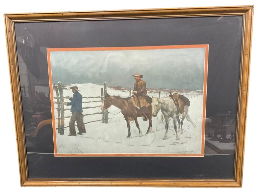 Frederic Remington | The Fall of the Cowboy | MutualArt
