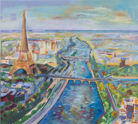Gabriela Paluch | Paryż z lotu ptaka (2025) | MutualArt